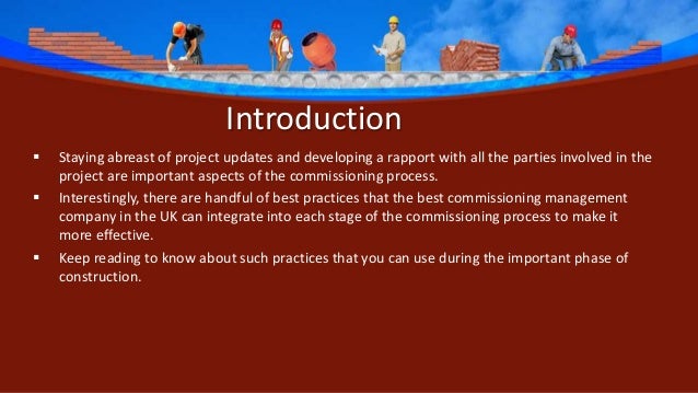 Commissioning-Specific Best Practices during the Construction Phase | PPT