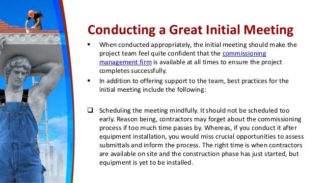 Commissioning-Specific Best Practices during the Construction Phase | PPTX