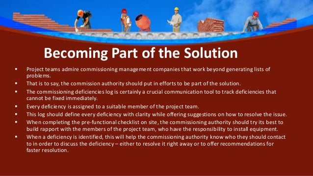 Commissioning-Specific Best Practices during the Construction Phase | PPT