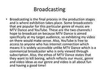 Commissioning and broadcasting | PPT