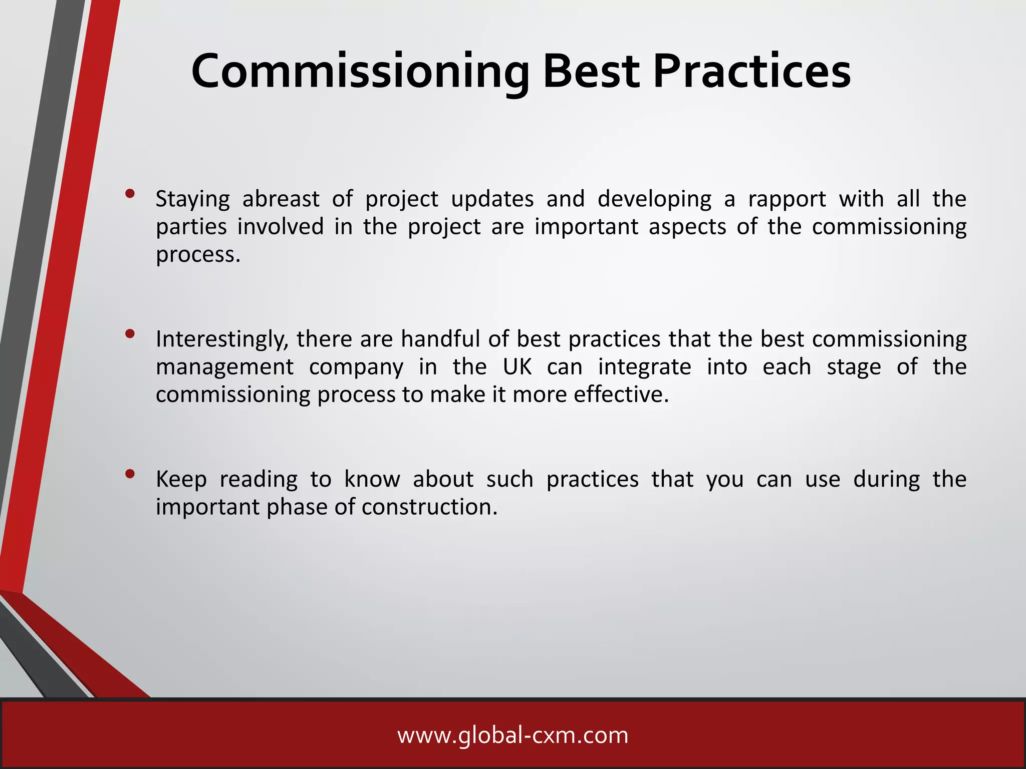 Commissioning Best Practices | PDF