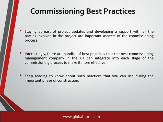Commissioning - Best Practices During the Construction Phase | PPT