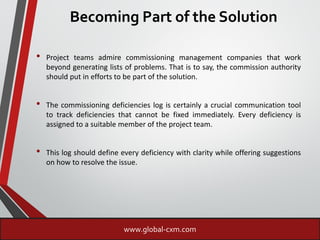 Commissioning - Best Practices During the Construction Phase | PPT