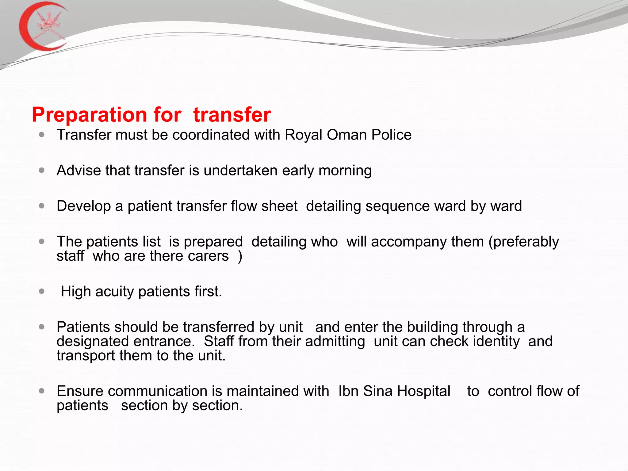 Commissioning of New Hospital | PPT