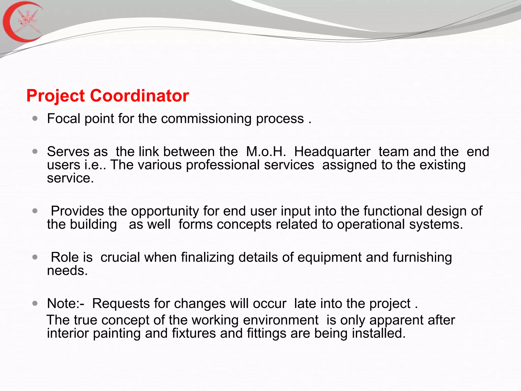 Commissioning of New Hospital | PPT