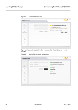 Commissioning flexi multiradio_bts_wcdma | PDF