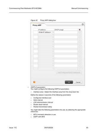 Commissioning flexi multiradio_bts_wcdma | PDF