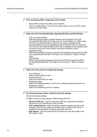 Commissioning flexi multiradio_bts_wcdma | PDF