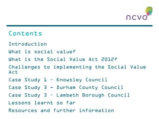 Commissioning for Social Value | PPTX