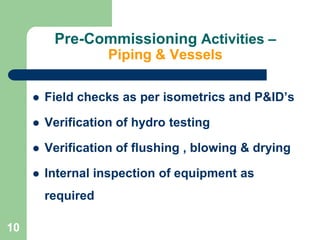 Commissioning & Interface With Engineering | PPTX