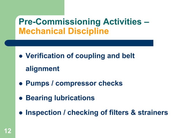 Commissioning & Interface With Engineering | PPTX | Technology & Computing