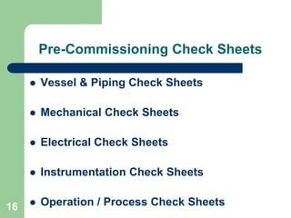 Commissioning & Interface With Engineering | PPTX
