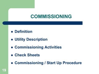 Commissioning & Interface With Engineering | PPTX
