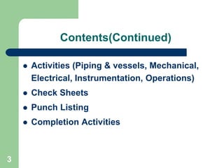 Commissioning & Interface With Engineering | PPTX