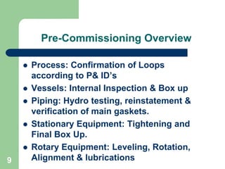 Commissioning & Interface With Engineering | PPTX