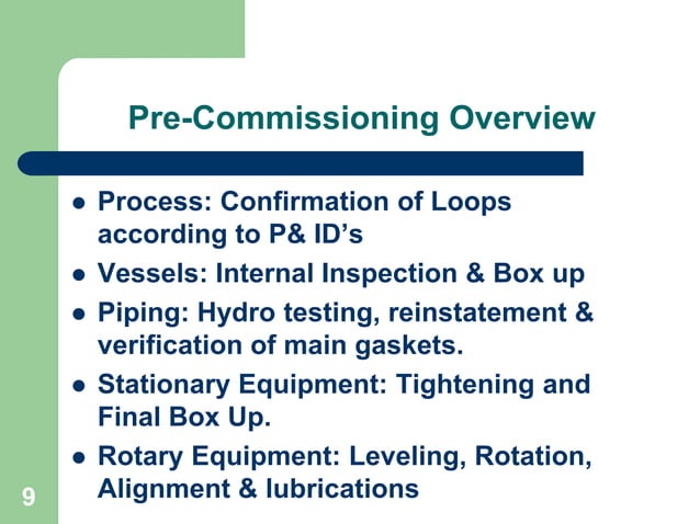 Commissioning & Interface With Engineering | PPTX | Technology & Computing