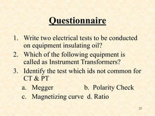 Commissioning of Electrical Equipment or systems.ppt