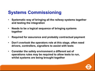 Commissioning & opening new rail | PDF