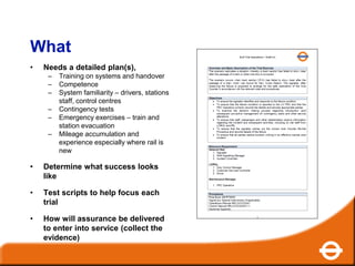 Commissioning & opening new rail | PDF