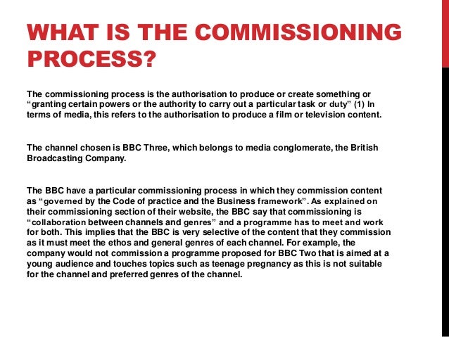 Commissioning process