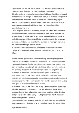 Commissioning Process Essay – Unit 24 | DOCX