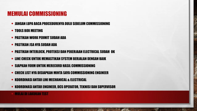 Commissioning R1.pptx contoh commisioning power plant | PPTX | Civil ...