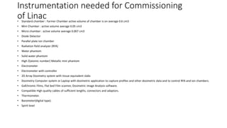 Commissionin of medical linear accelerator | PDF