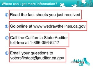 Redistricting CA | PPT