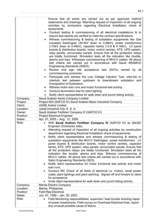 Commission resume | PDF