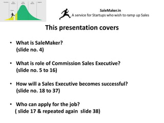 SaleMaker Commission sales executive | PPT | Free Download