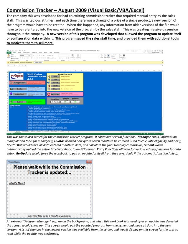Commission Tracker | PDF