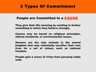 Lifetime Commitment Means