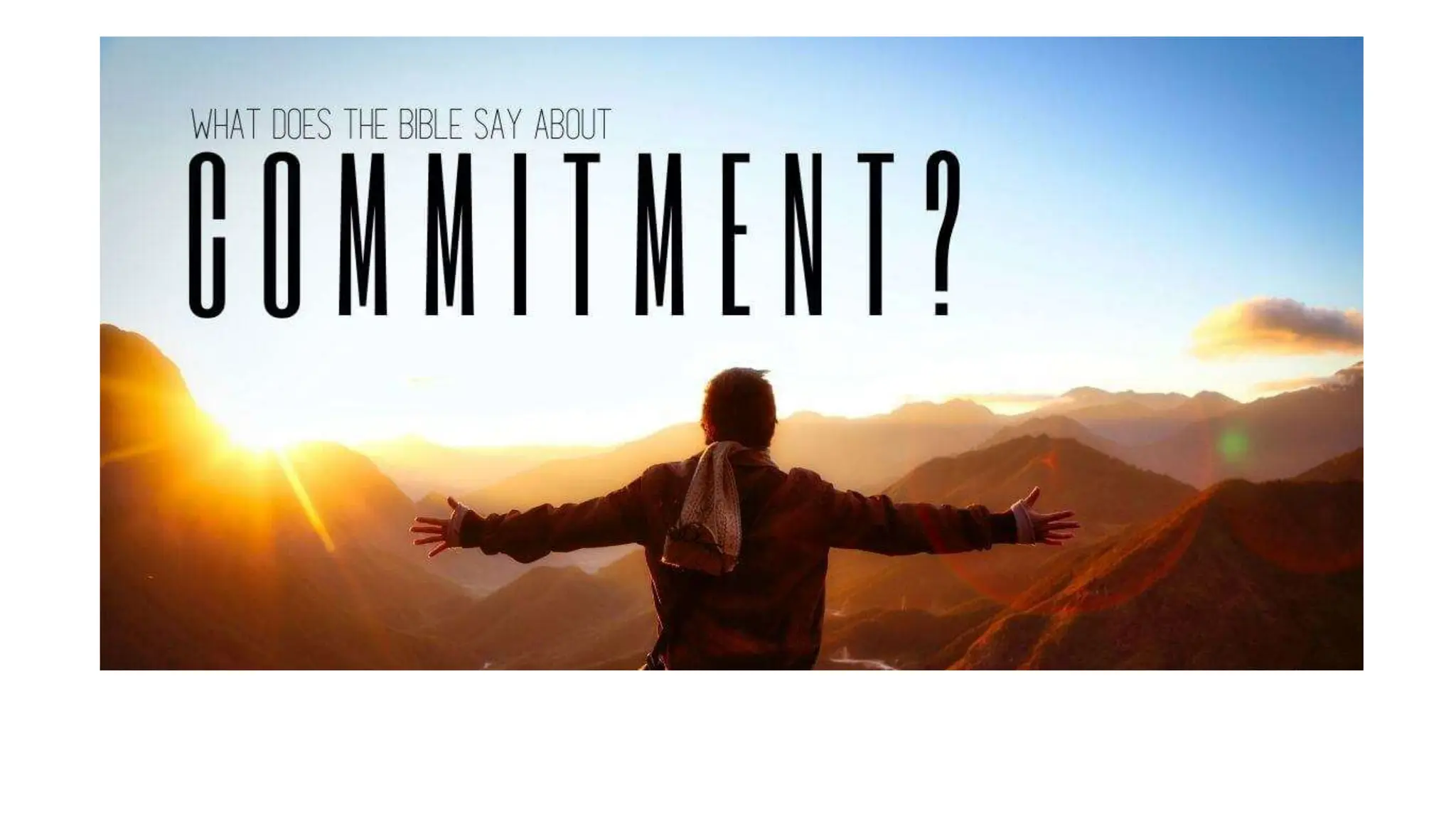 COMMITMENT starts with communication and ends in action. | PPTX