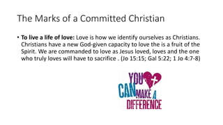 COMMITMENT starts with communication and ends in action. | PPTX