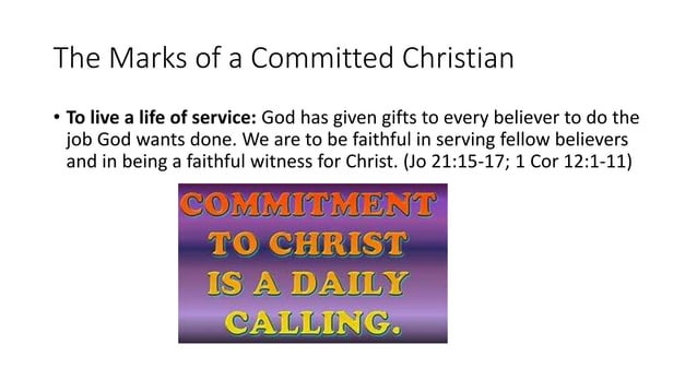 COMMITMENT starts with communication and ends in action. | PPTX