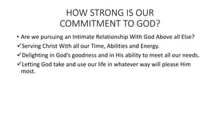 COMMITMENT starts with communication and ends in action. | PPTX