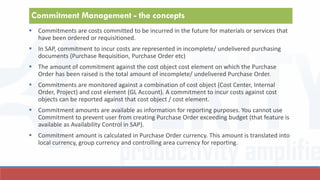Commitment management in sap | PDF