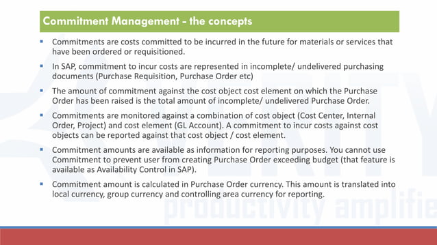 Commitment Management In Sap Pdf