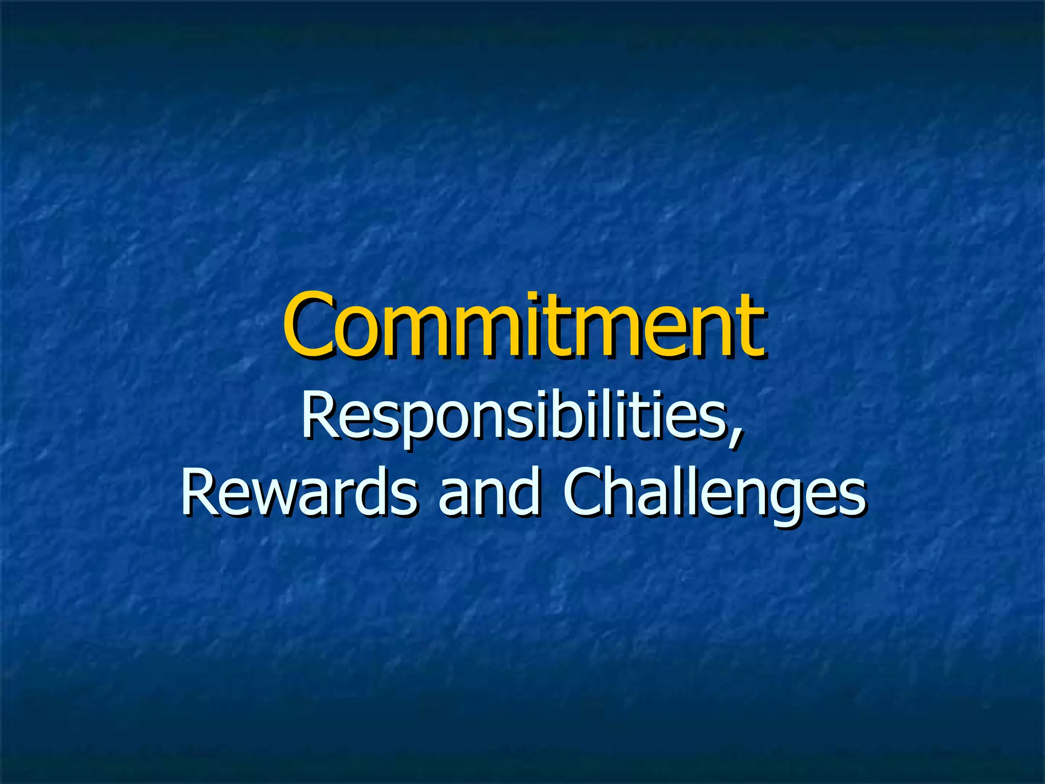 Commitmentpowerpoint Updated | PPT