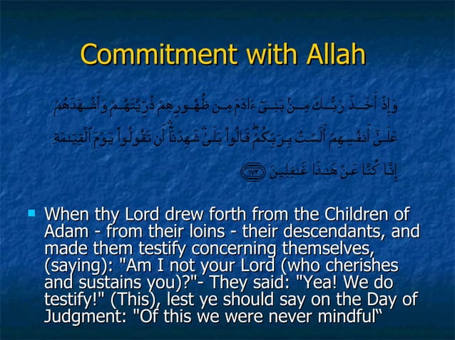 Commitmentpowerpoint Updated | PPT | Islam | Religion & Spirituality