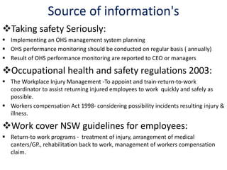 Commitments & policy stage / OHS | PPT