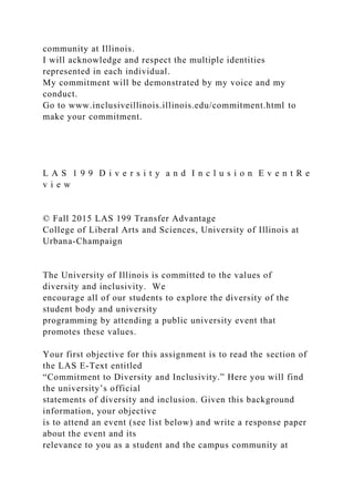 Commitment to Diversity and InclusivityDIVERSITY STATEMENT FROM .docx