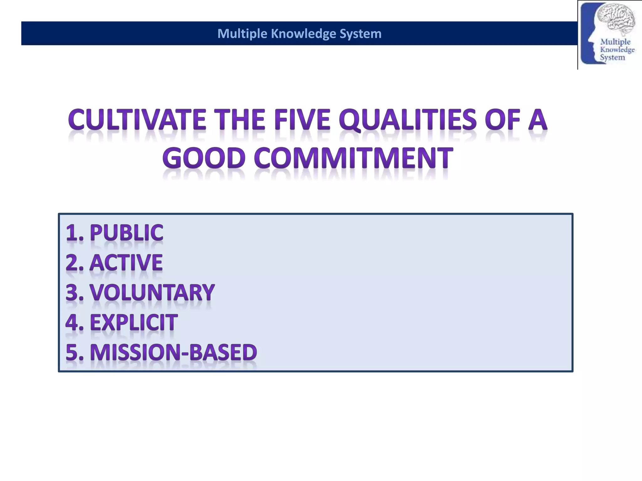 Corporate Training - Training on Commitment at Work | PPTX