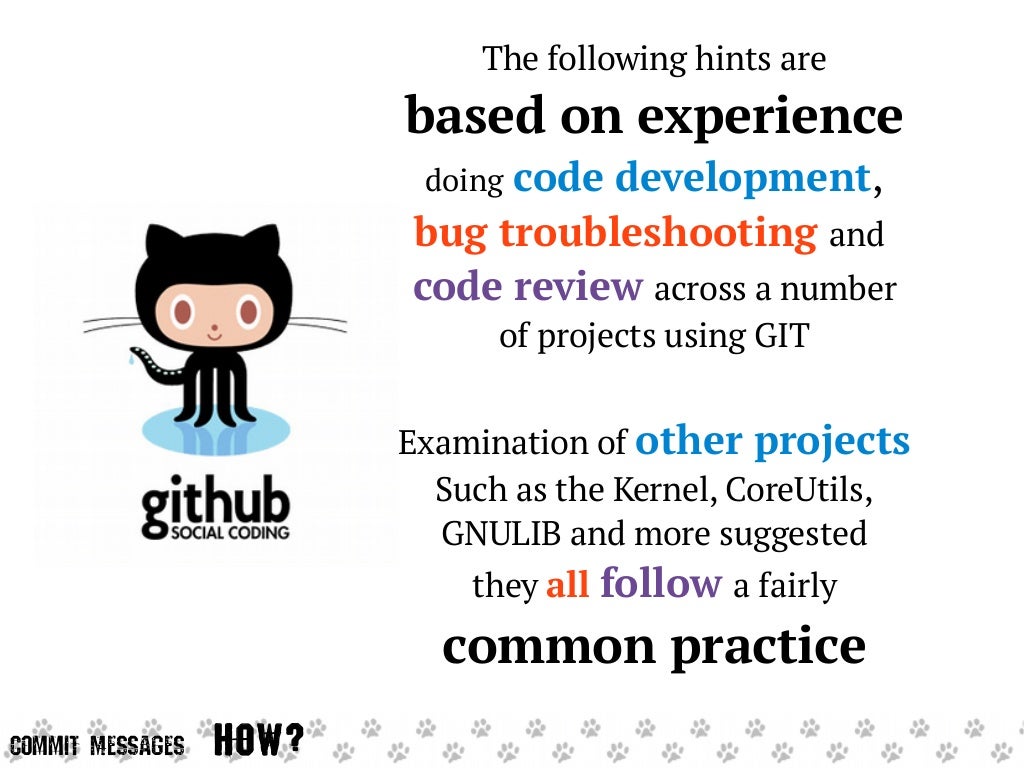 Commit messages - Good practices