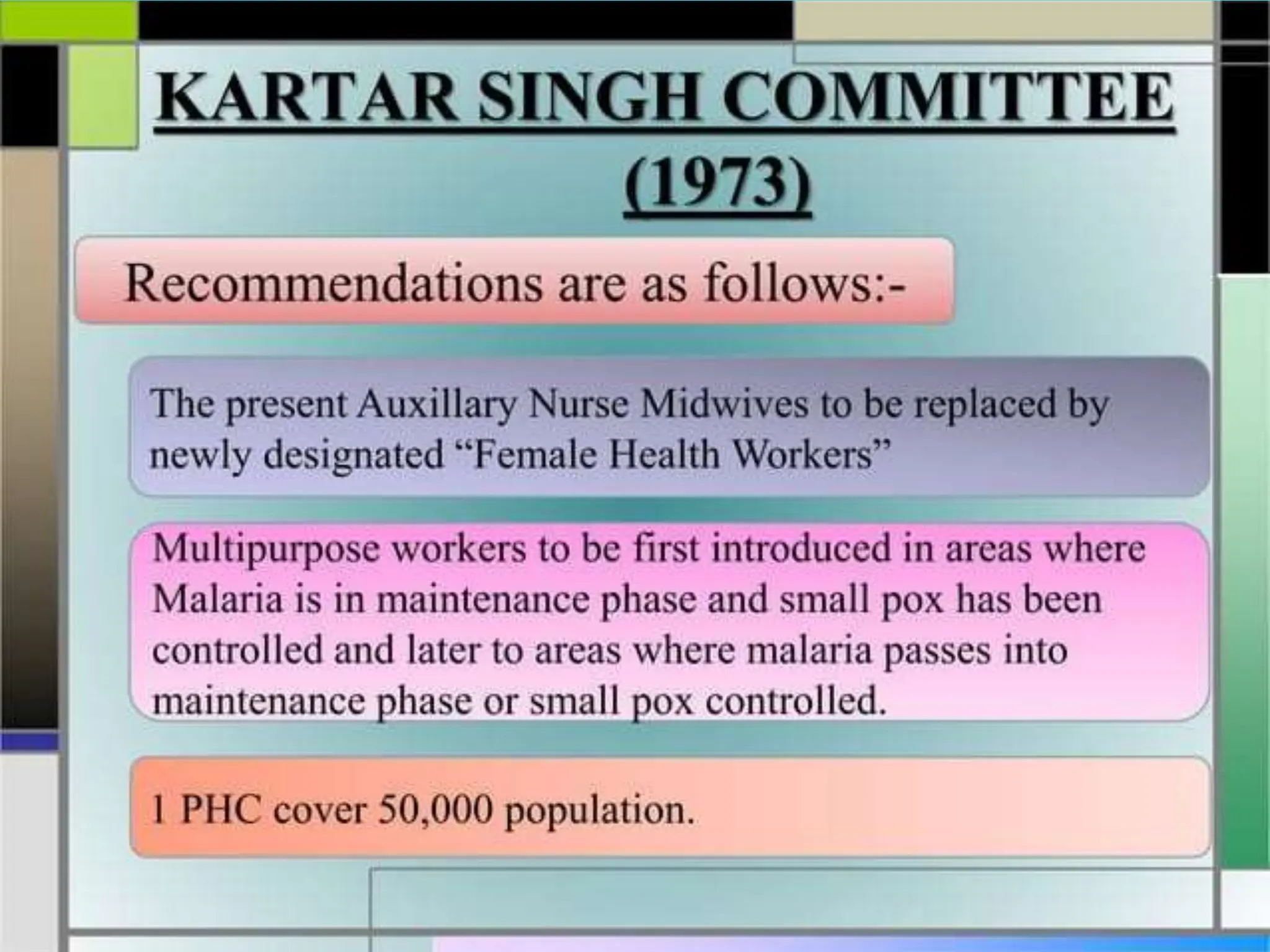 Health and family welfare committees in India | PPTX