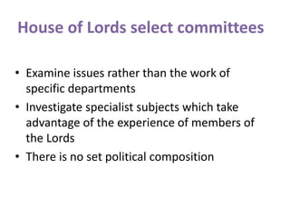 Introduction to Select Committees | PPT | Free Download
