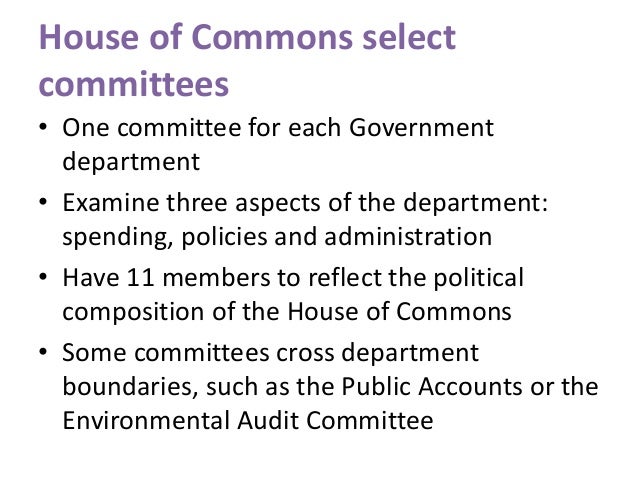 Introduction to Select Committees