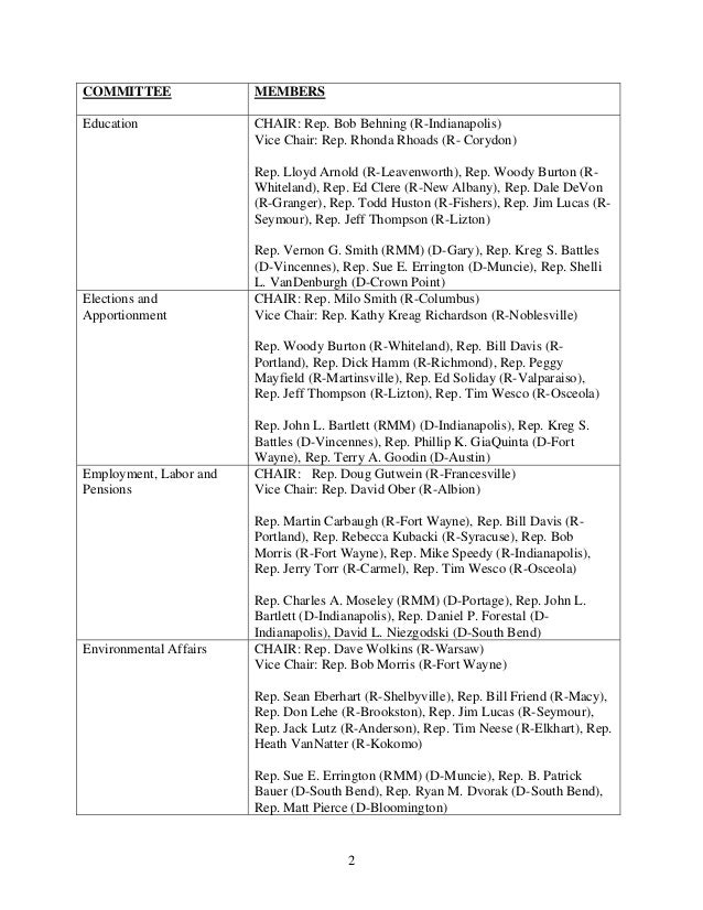 Committee assignments 2013(1)