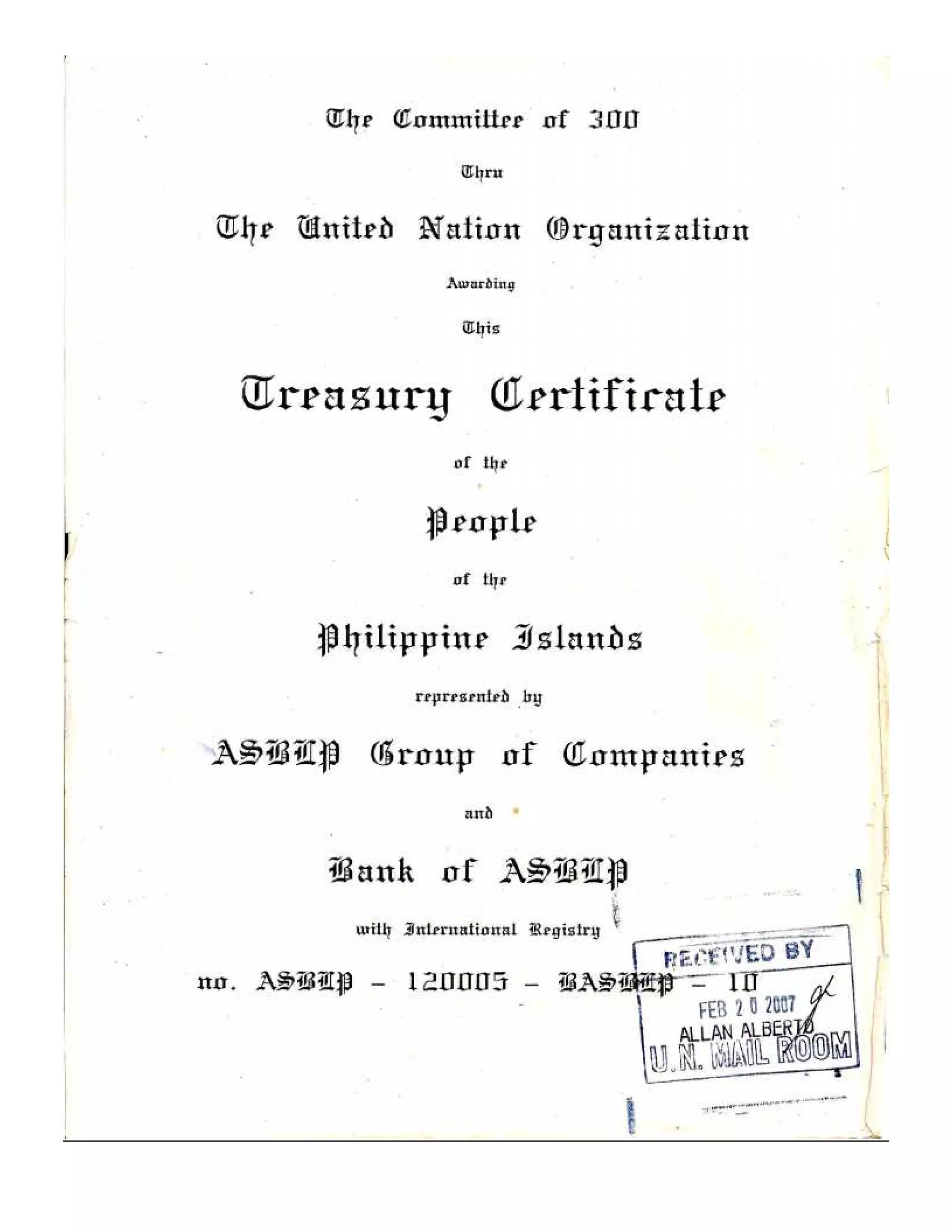Committee of the 300 treasury certifcate.pdf