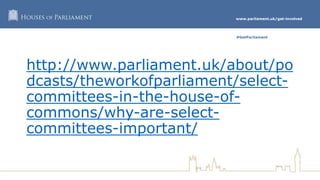 Introduction to Select Committees | PPTX